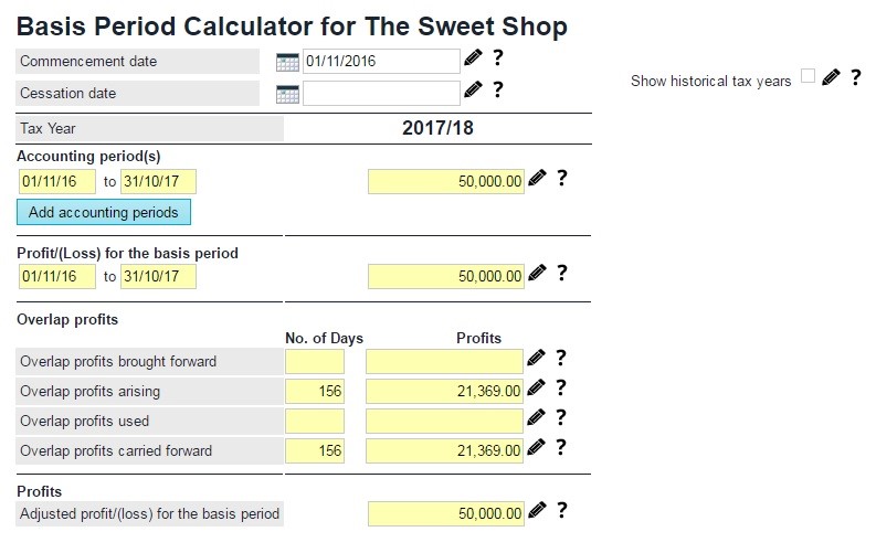 Worked example of a business that started trading in 2016/17 - Basis ...